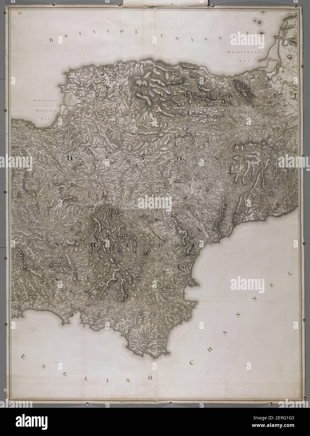 Map of devon england hi-res stock photography and images - Alamy