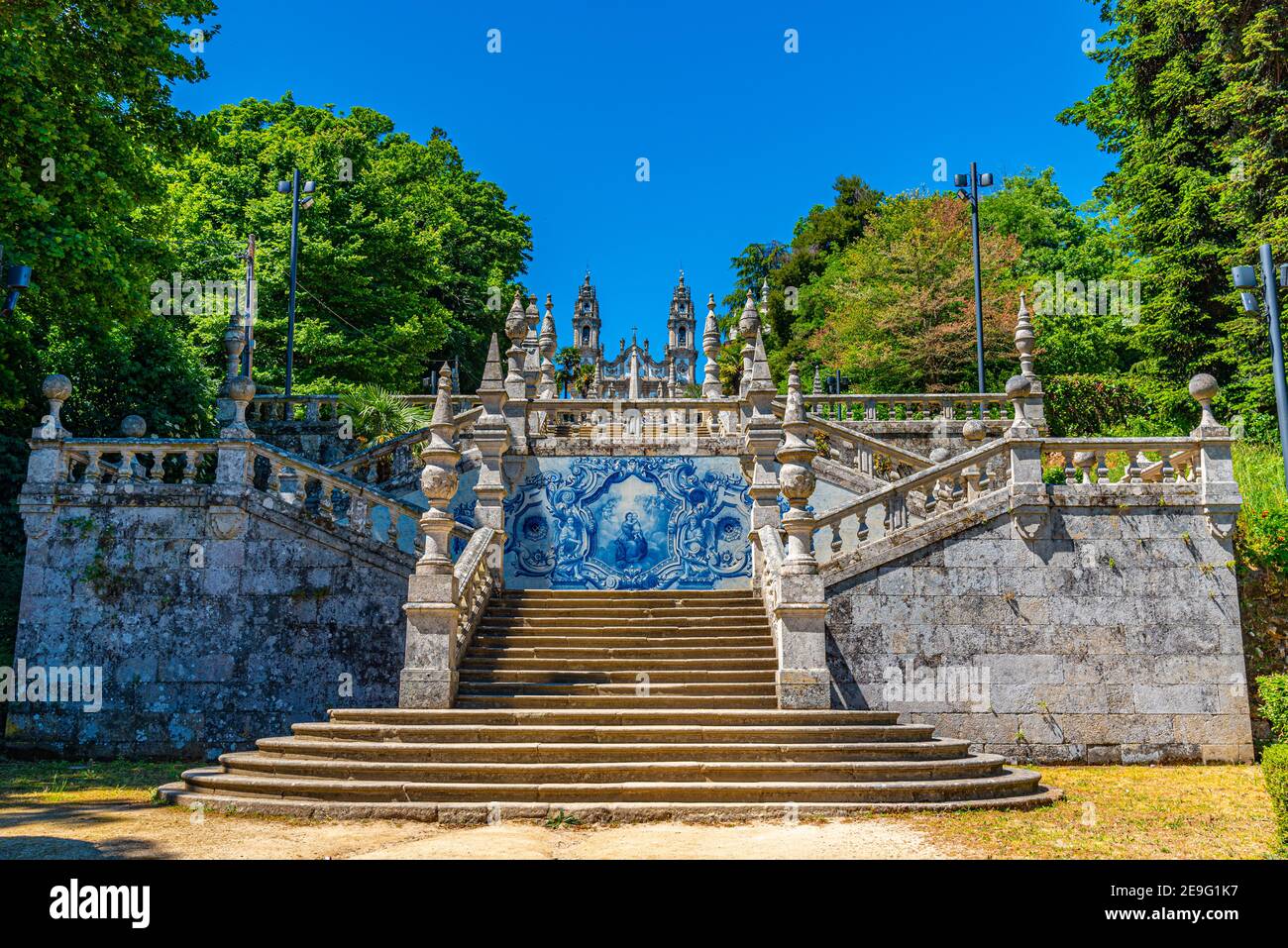 Staircase Tiles Of Lamego Sanctuary High Resolution Stock Photography ...