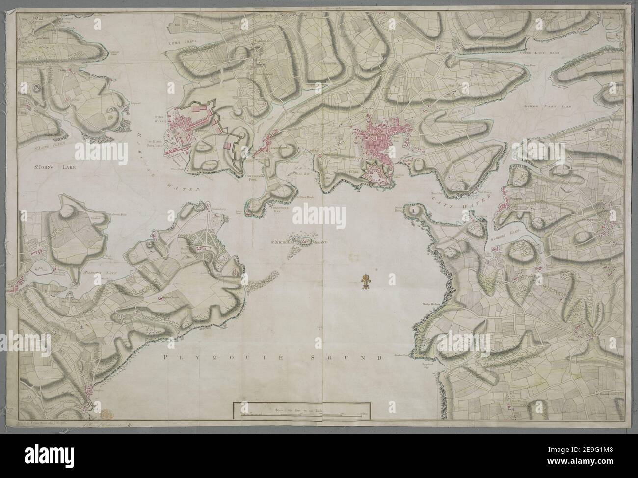 Plymouth sound map hi-res stock photography and images - Alamy