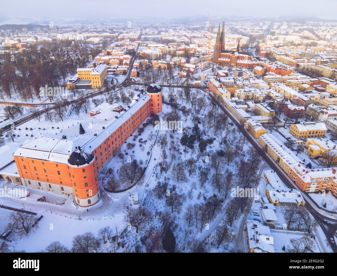 Uppsala, Sweden as seen in the Winter Stock Photo - Alamy