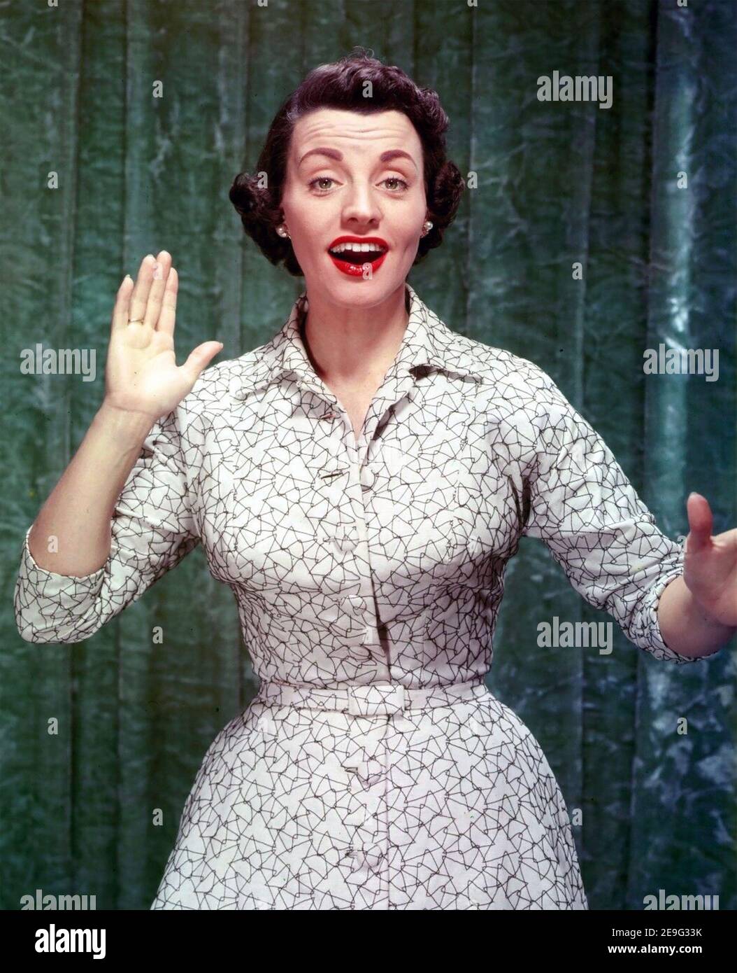 KAY STARR (1922-2016) Promotional photo of American pop and jazz singer ...