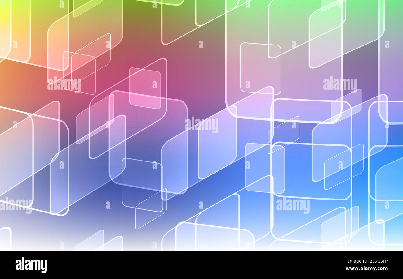 Abstract wide technology background with hexagons and gear wheels. Hi ...