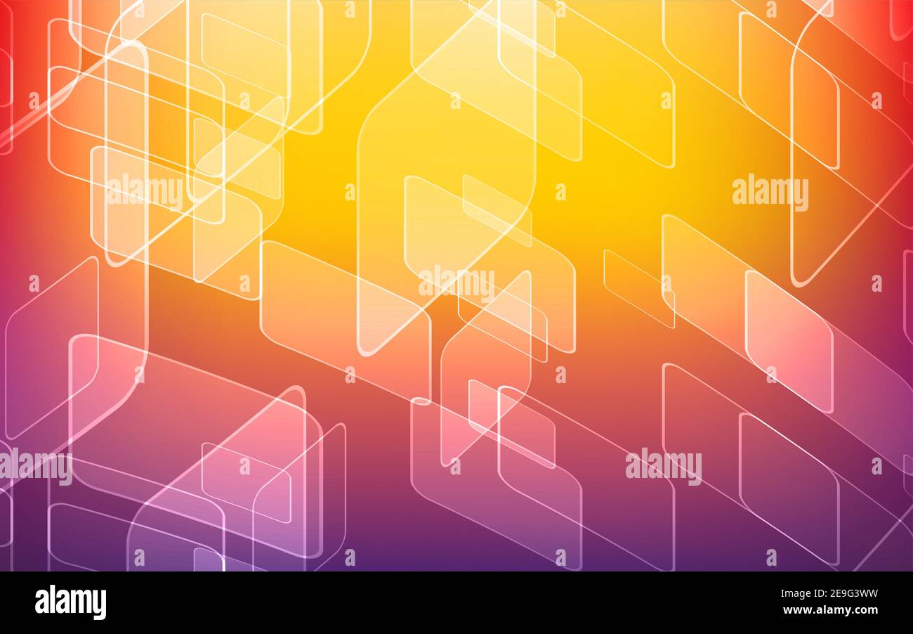 Abstract wide technology background with hexagons and gear wheels. Hi ...