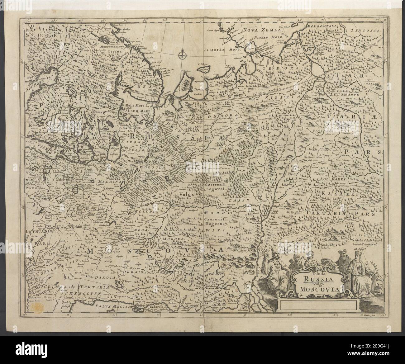 Moscovia map hi-res stock photography and images - Alamy