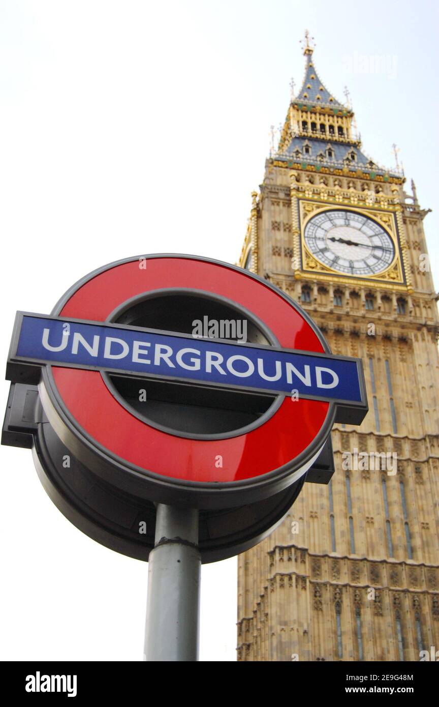 London, UK. September 2008: London Underground sign with The Elizabeth ...