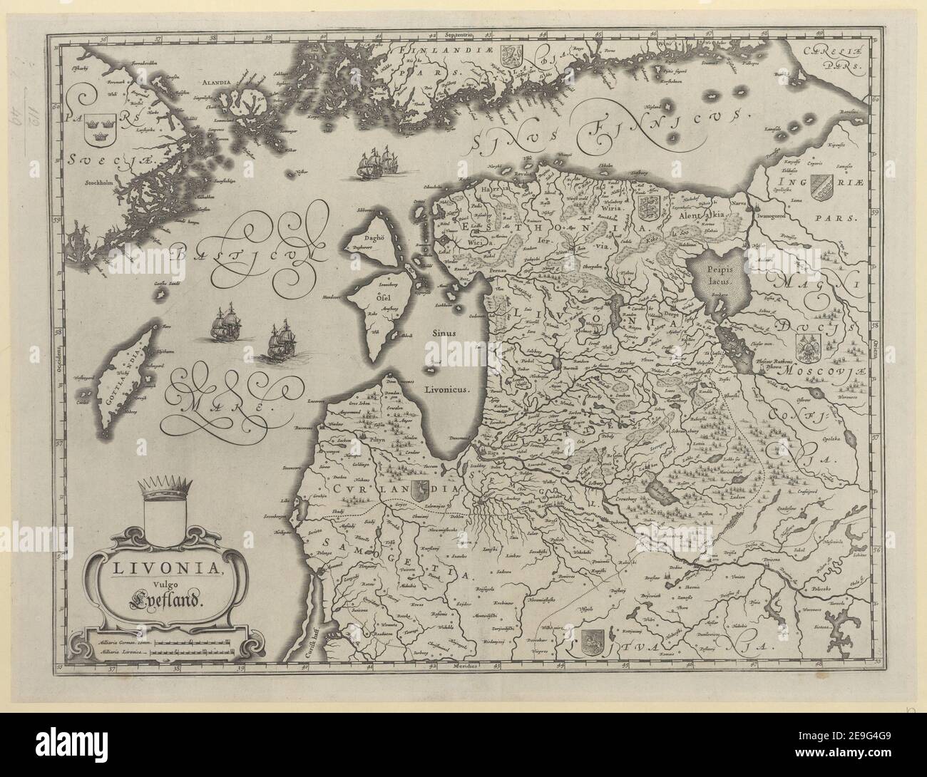 Livonia map hi-res stock photography and images - Alamy