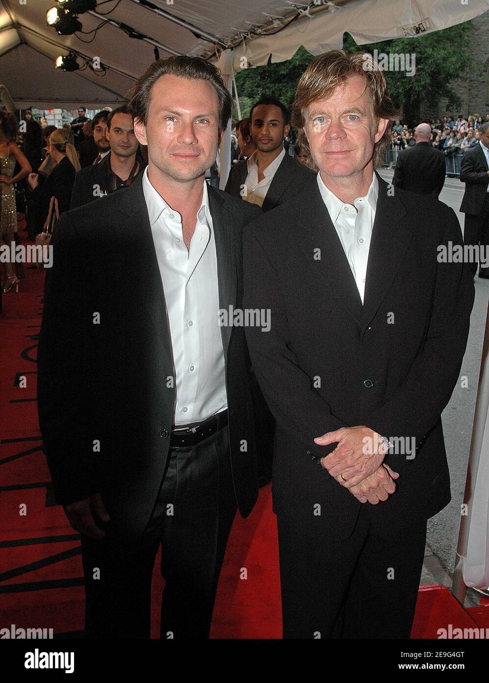 Christian Slater and William H. Macy attend the premiere of their new ...
