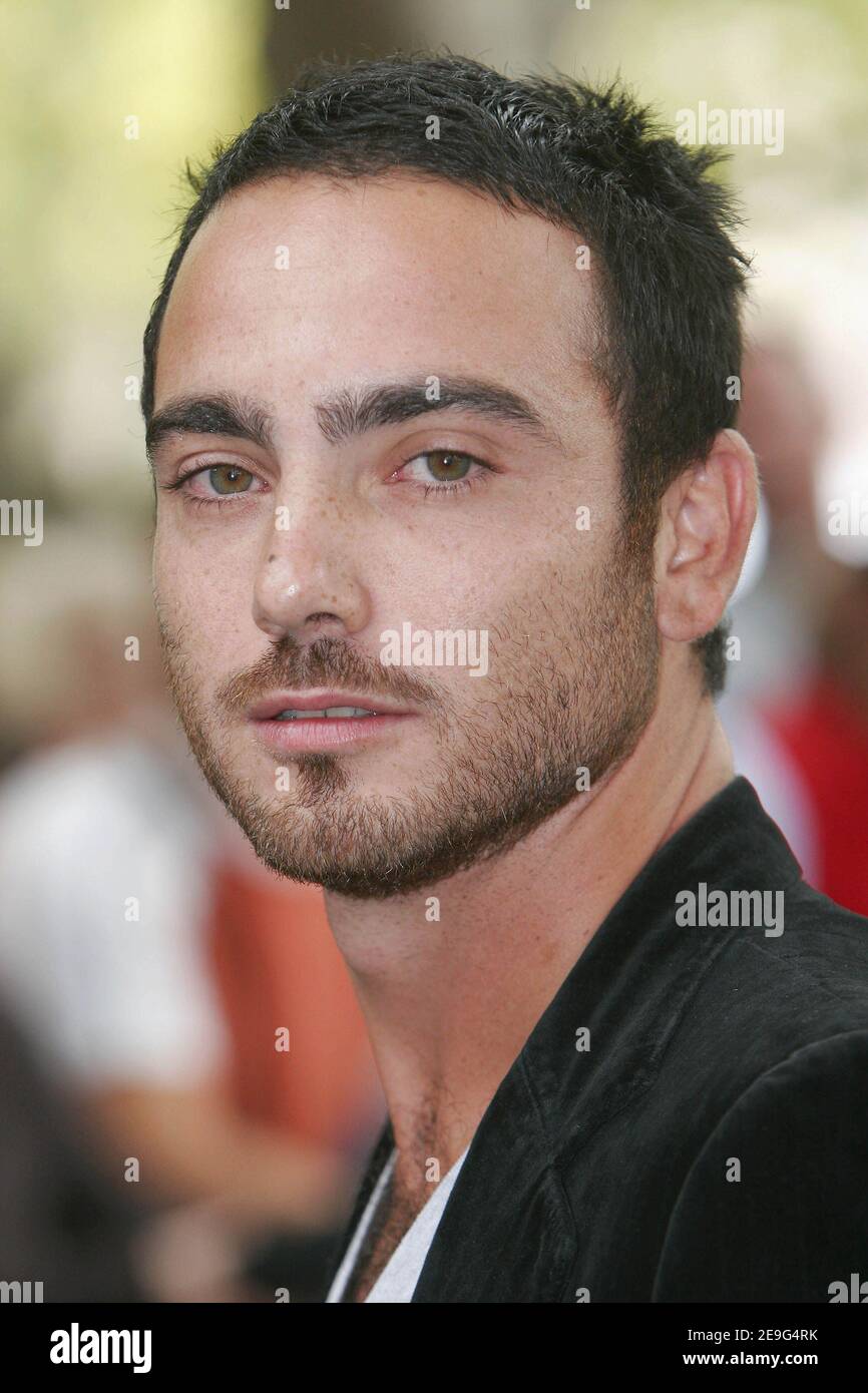 French actor Mathieu Boujenah poses during the 8th TV Fiction Festival ...