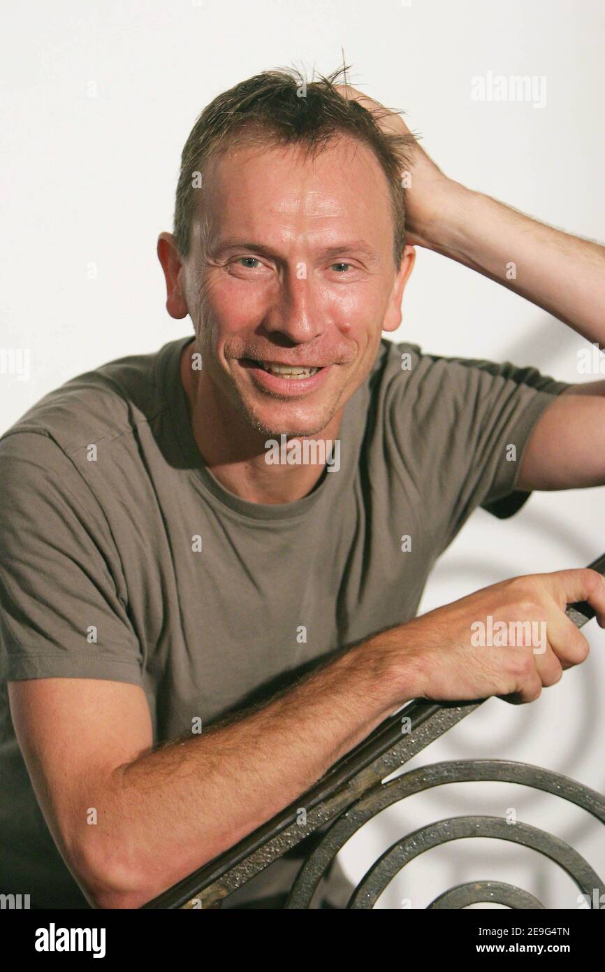 French actor Thierry Ragueneau poses during the 8th TV Fiction Festival ...