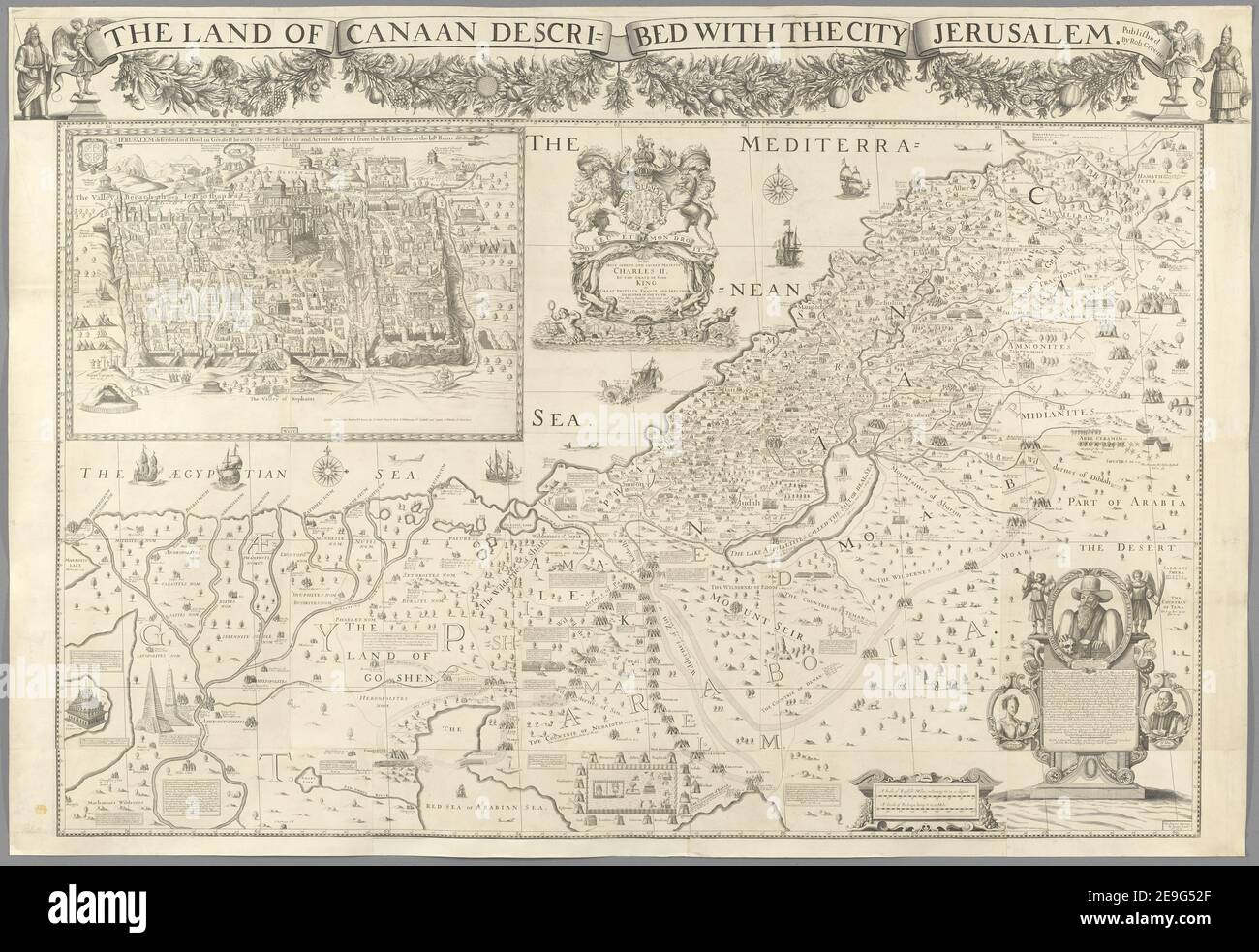 The Land of Ca naan described, with the City Jerusalem. Published by ...