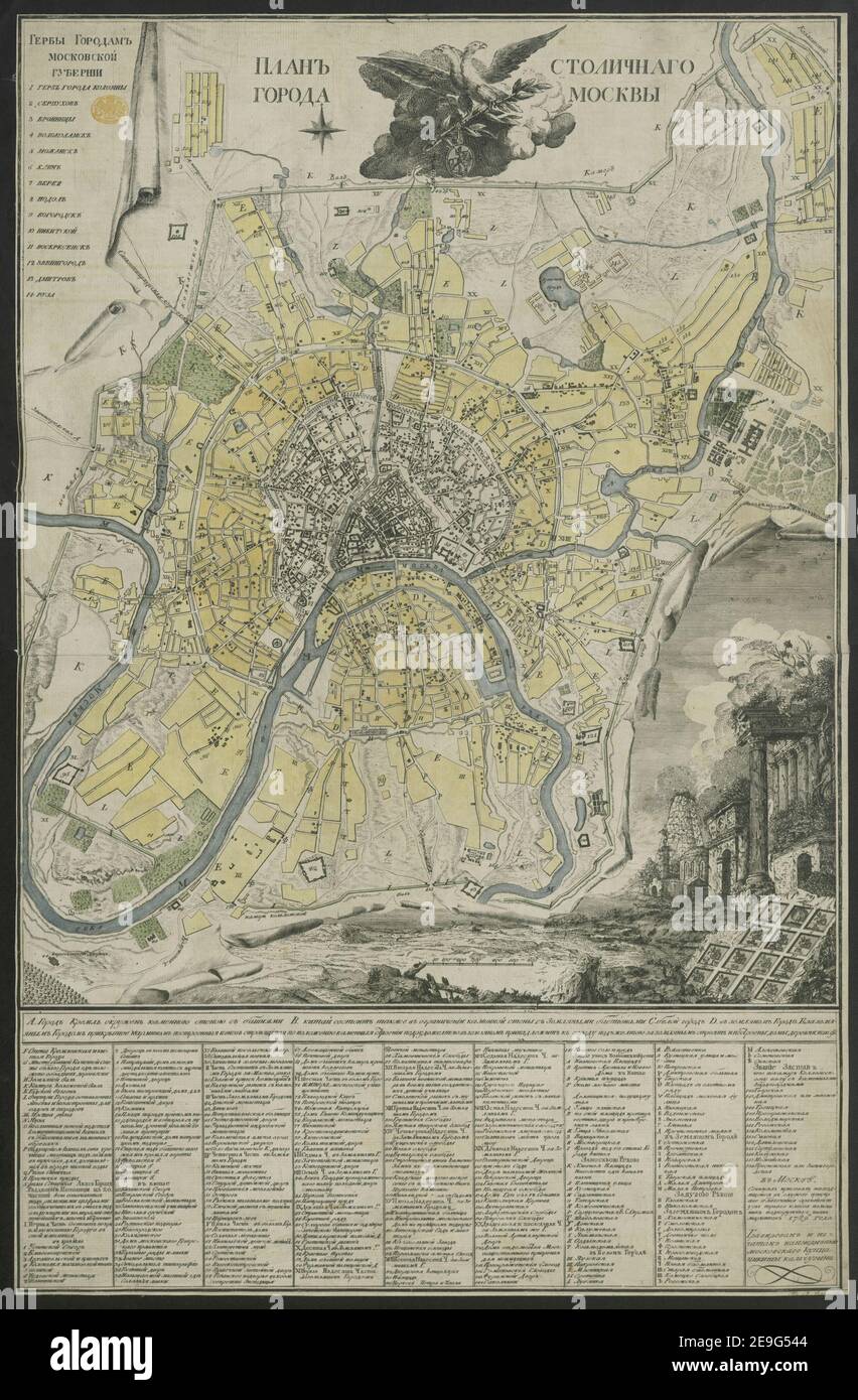 Moscow map hi-res stock photography and images - Alamy