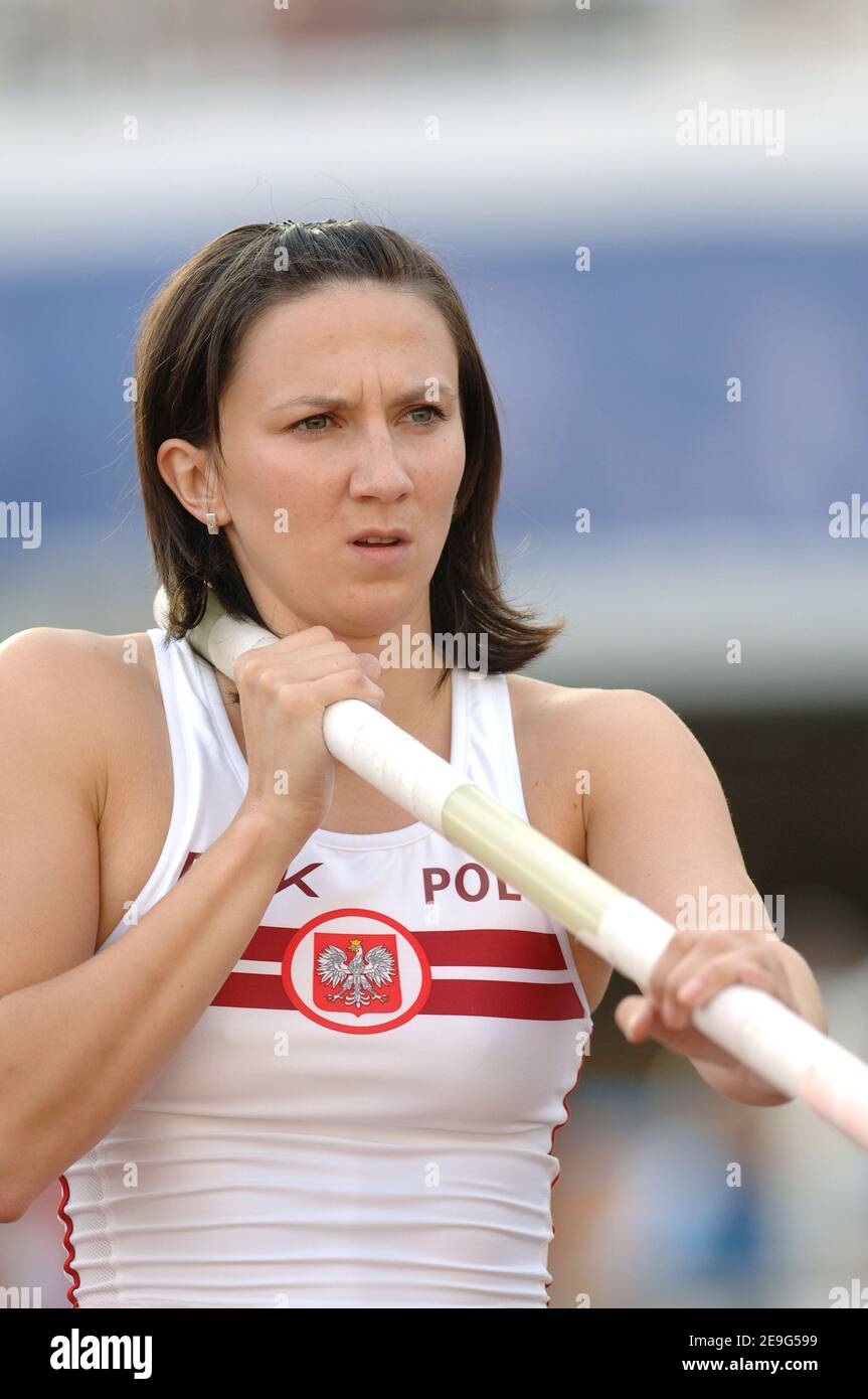 Poland's Monika Pyrek competes on pole vault women at the 10th IAAF ...