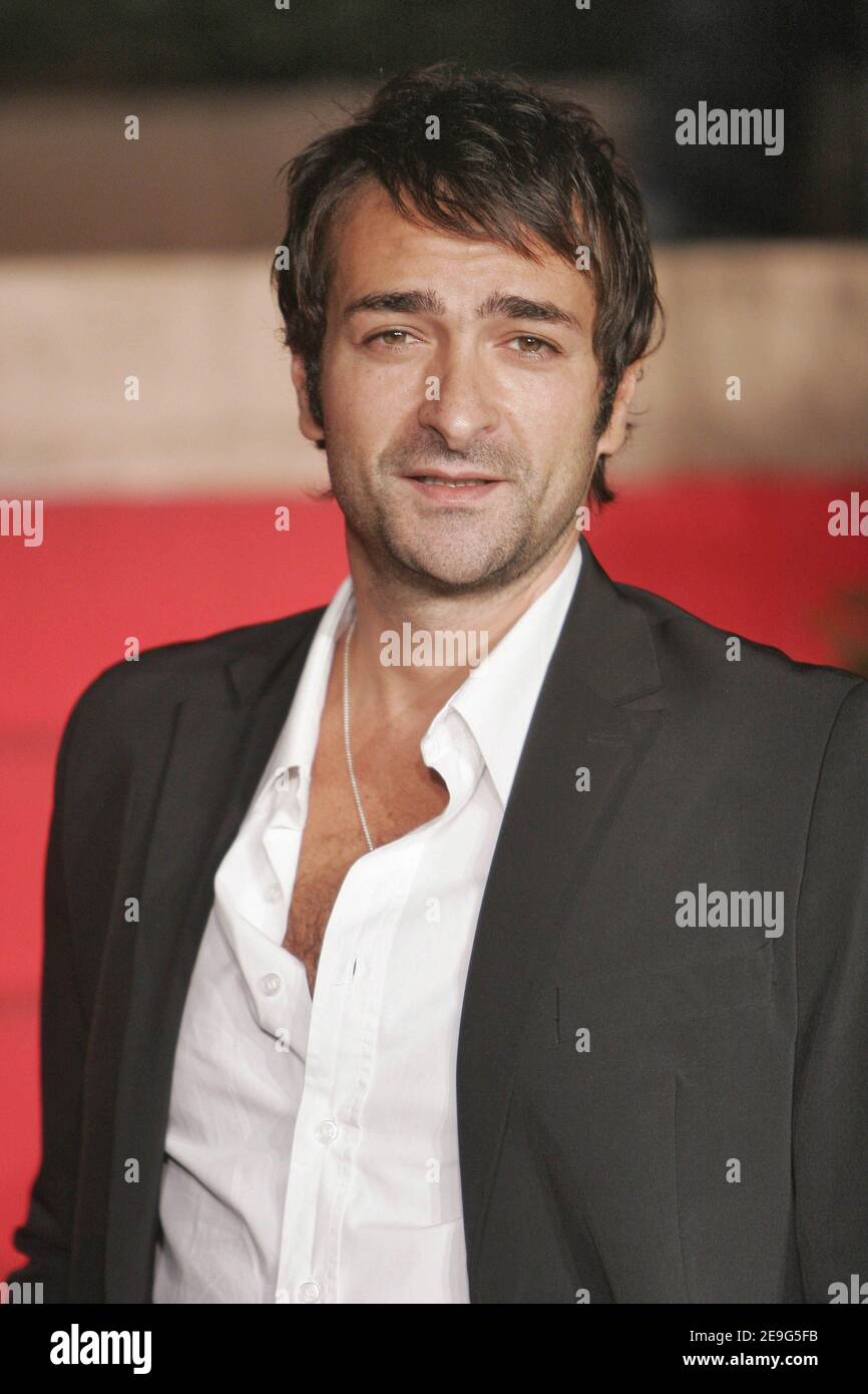 French actor Michael Fitoussi poses during the 8th TV Fiction Festival ...