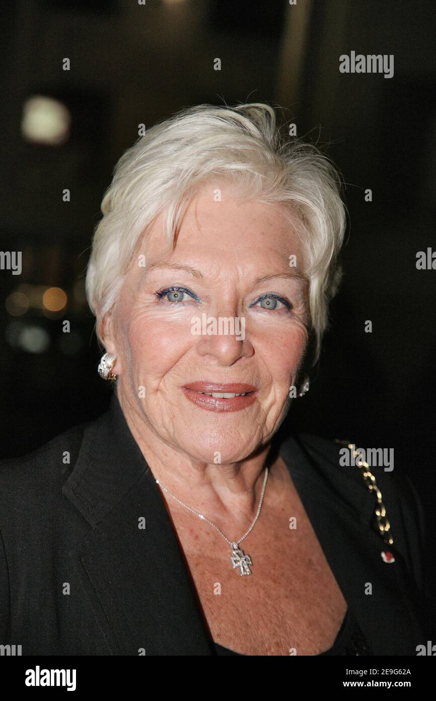 French singer and actress Line Renaud arrives at the opening play of ...