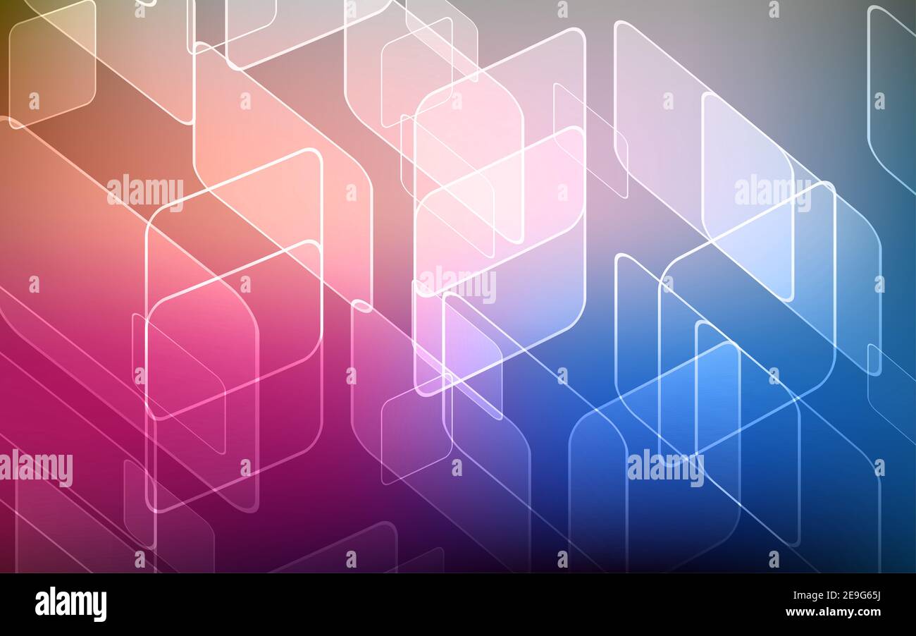 Abstract wide technology background with hexagons and gear wheels. Hi ...