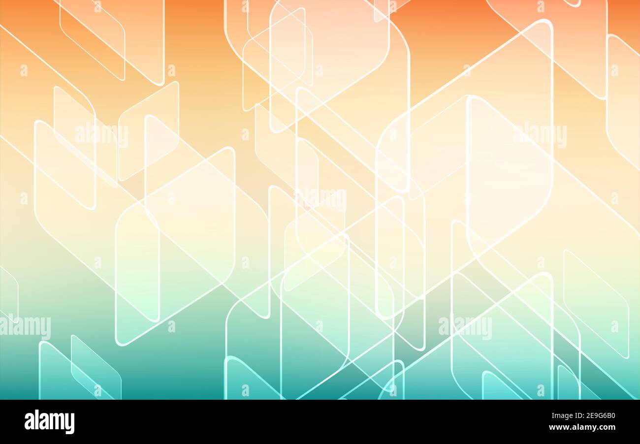 Abstract wide technology background with hexagons and gear wheels. Hi ...