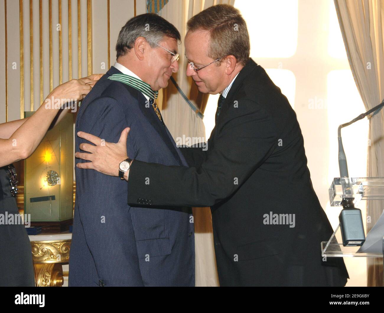 Commandeur of the ordre des arts et des lettres hi-res stock ...