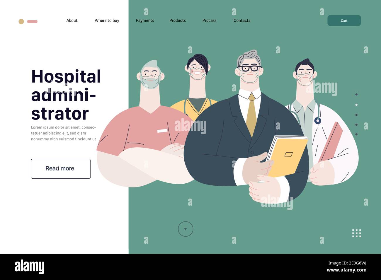 Physician with administrator Stock Vector Images - Alamy