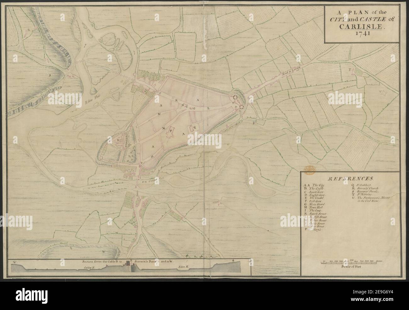 Carlisle map hi-res stock photography and images - Alamy