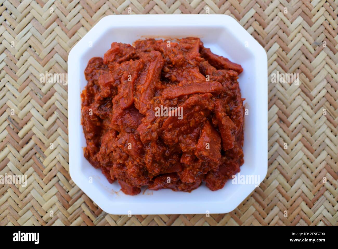 Traditional and Authentic Indian Carrot pickle known as Gaajar ka achar ...