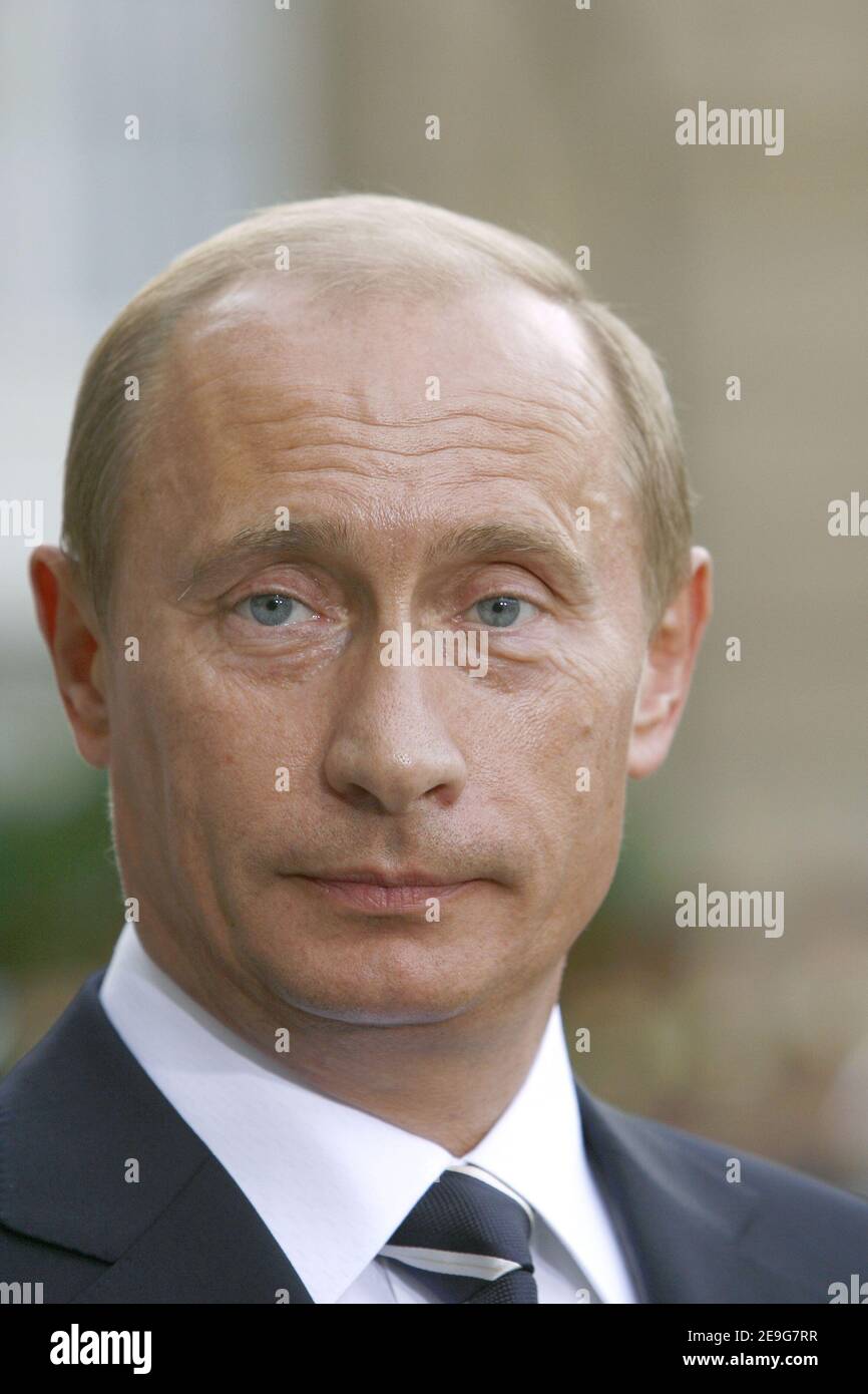 Russian President Vladimir Putin during a joint address in the ...