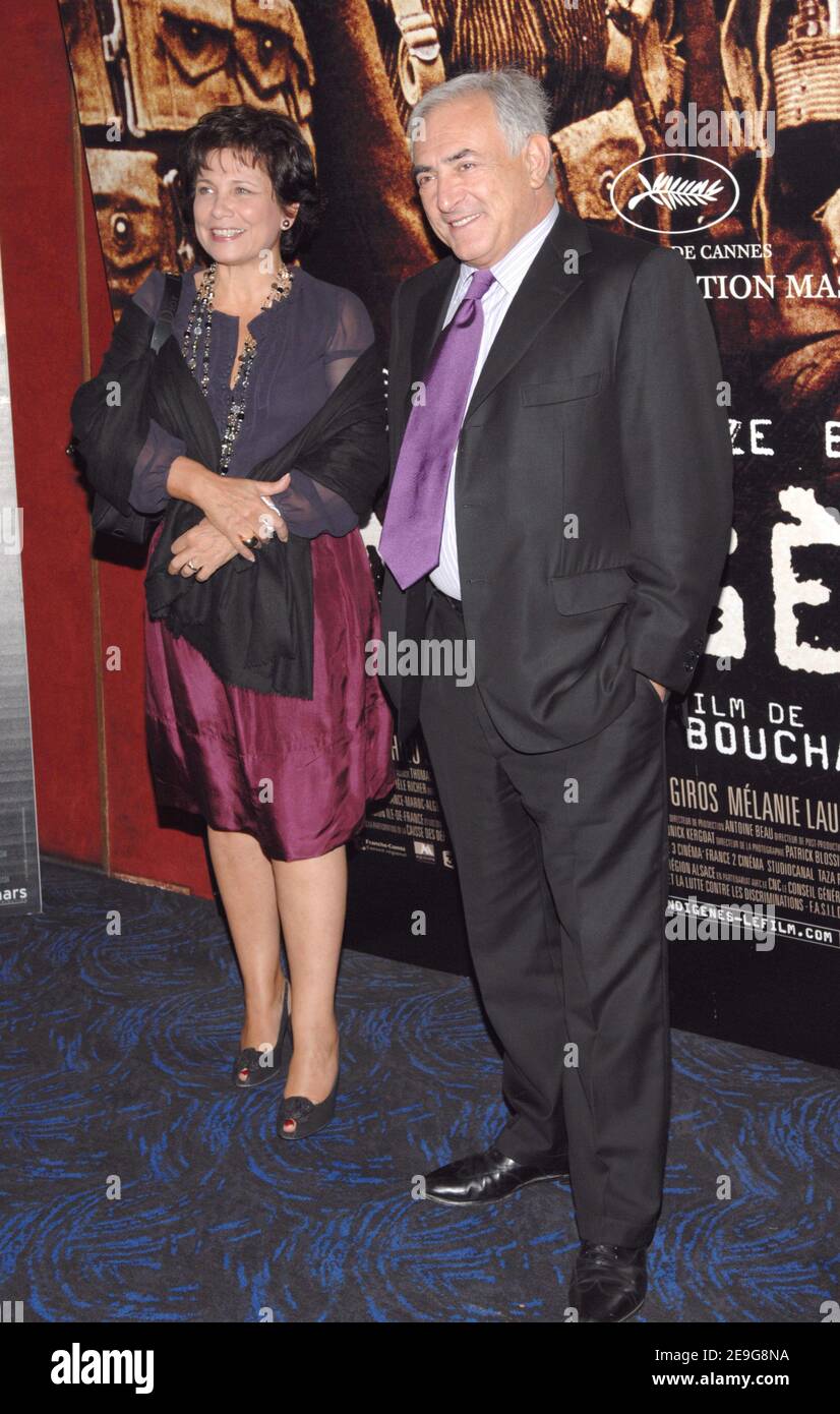 Dominique Strauss-Kahn and his wife Anne Sinclair pose for pictures as ...