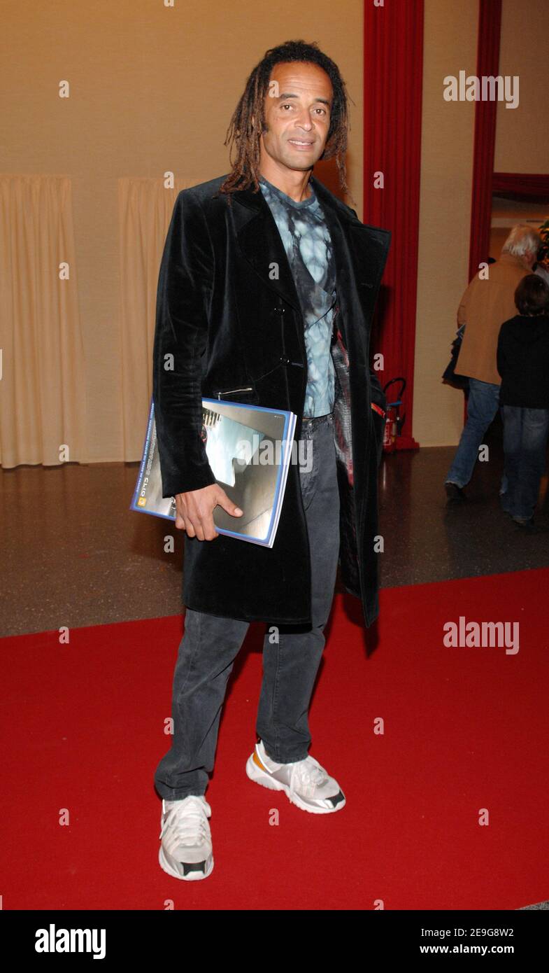 EXCLUSIVE COVERAGE. French tennis star and singer Yannick Noah attends ...