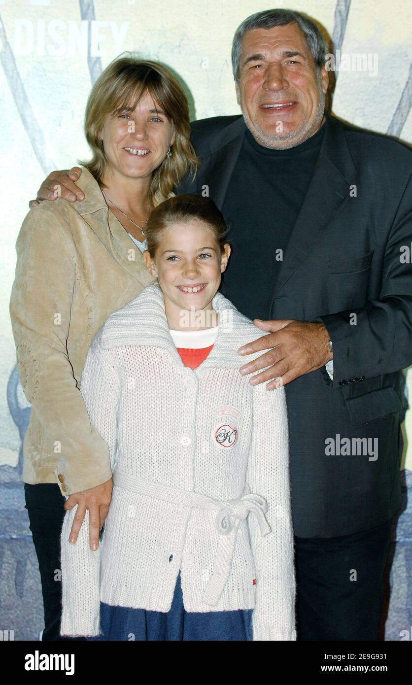 French actor Jean-Pierre Castaldi and family attend the opening of 'Il tait une fois Walt Disney ...