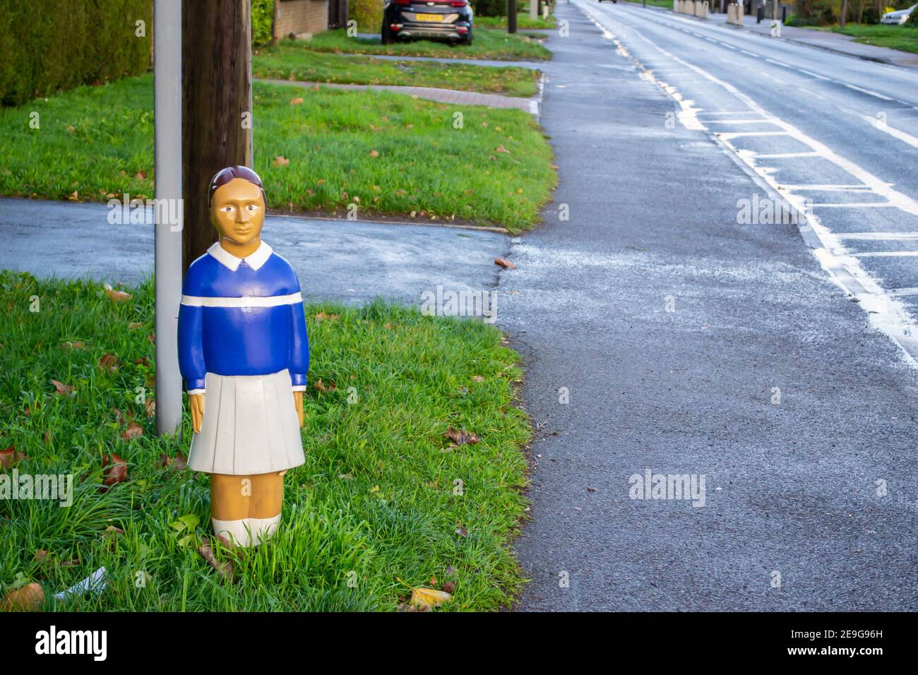 Child shaped bollard hi-res stock photography and images - Alamy