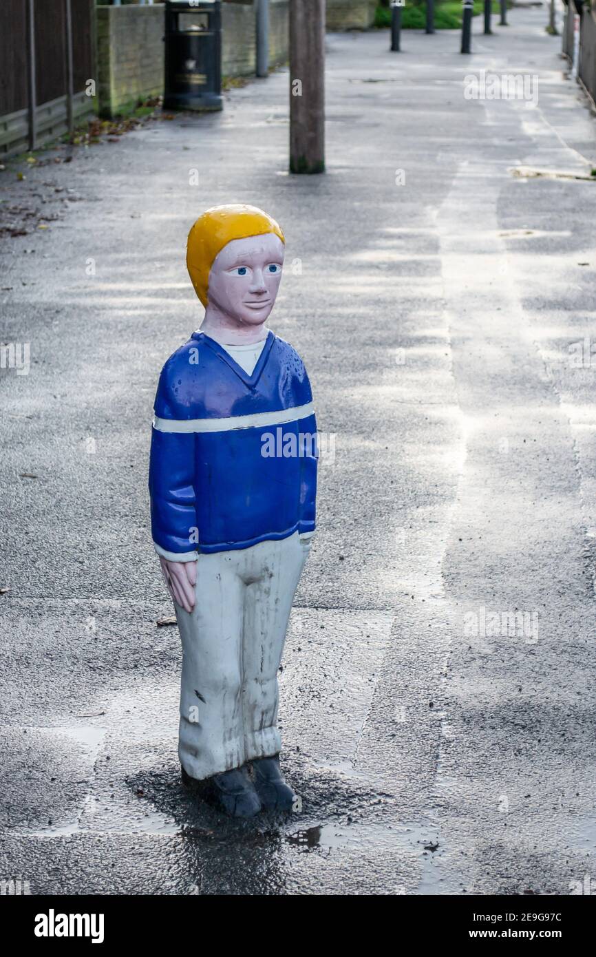 Child shaped bollard hi-res stock photography and images - Alamy