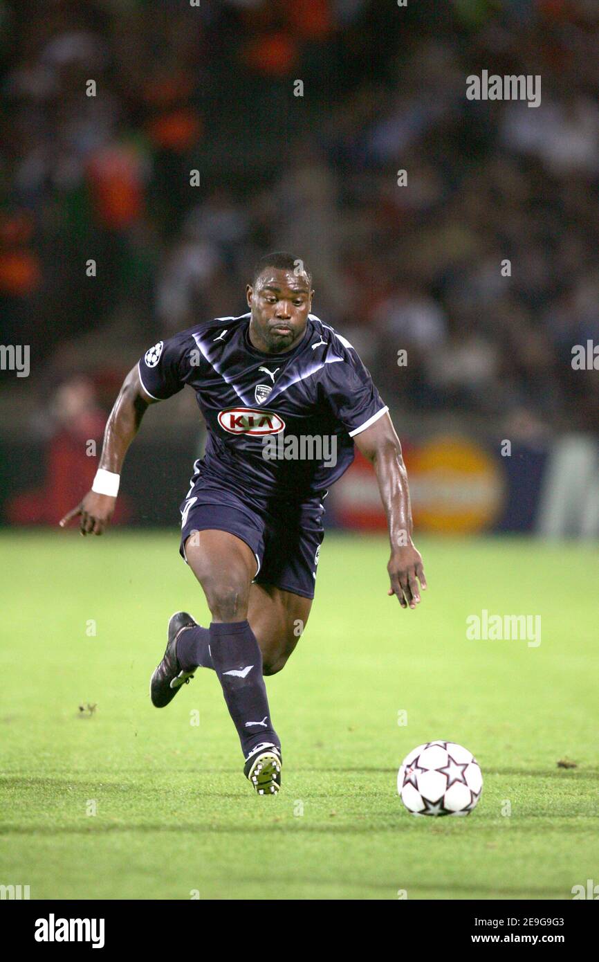 Bordeaux' Jean Claude Darcheville in action during the UEFA Champions ...