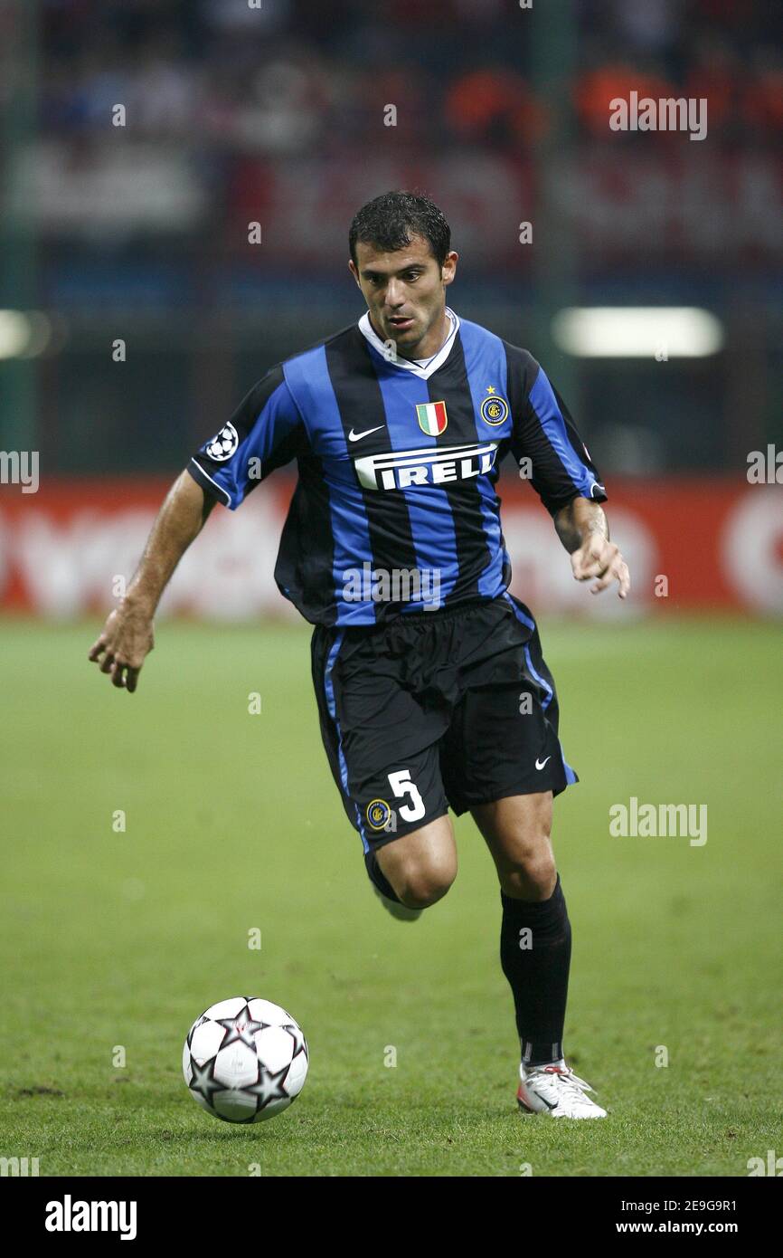 Inter Milan's Dejan Stankovic in action during the UEFA Champions ...