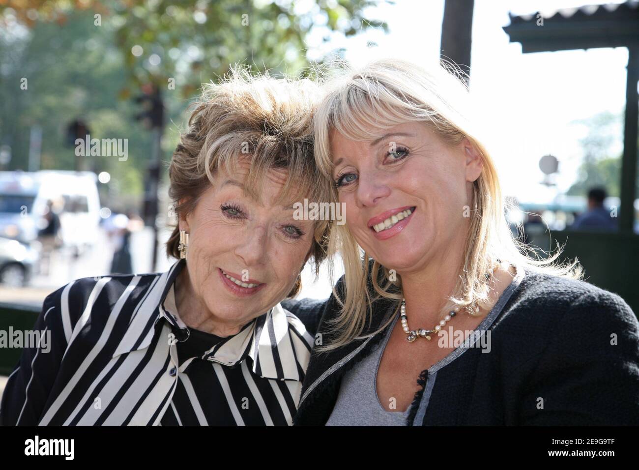EXCLUSIVE. French actress Marthe Mercadier and her daughter pose for ...