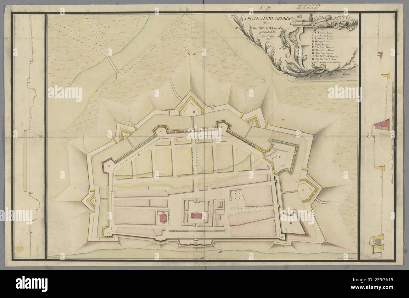 Fort st george map hi-res stock photography and images - Alamy