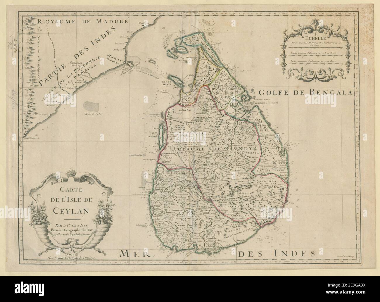 Carte de lisle de ceylan hi-res stock photography and images - Alamy