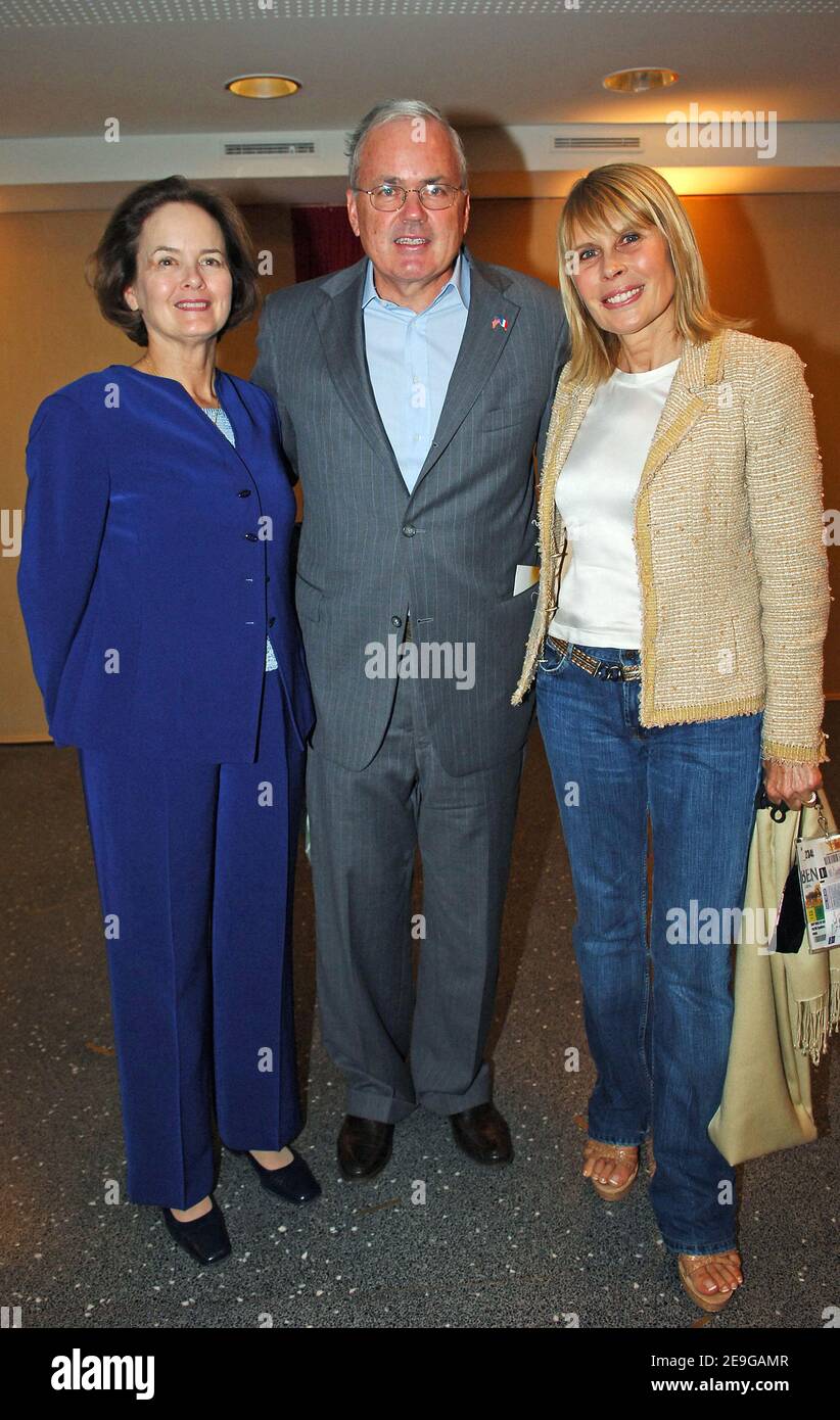 US ambassador in France Craig Roberts Stapleton with his wife and ...