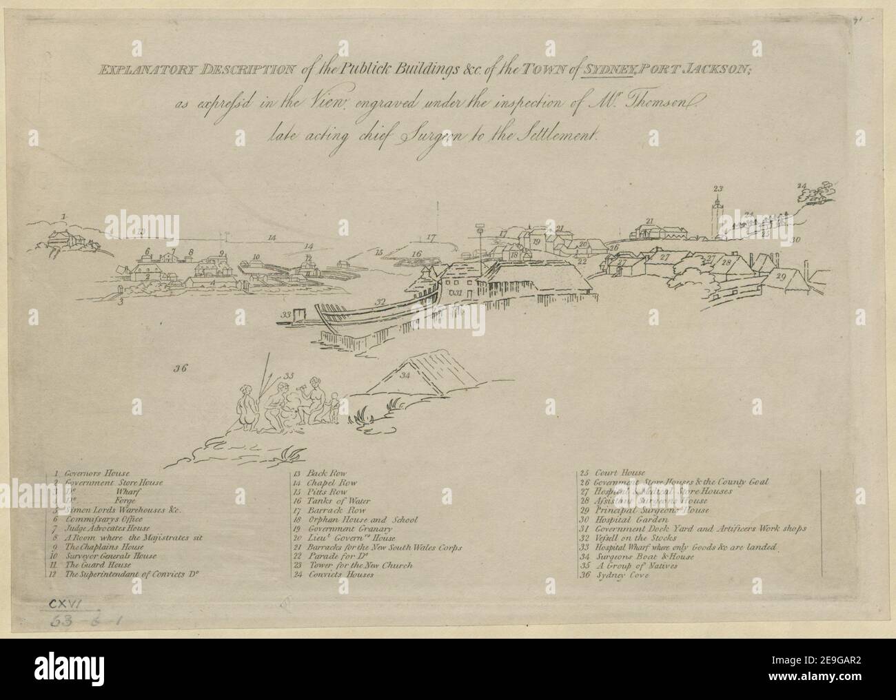 Port jackson sydney map hi-res stock photography and images - Alamy