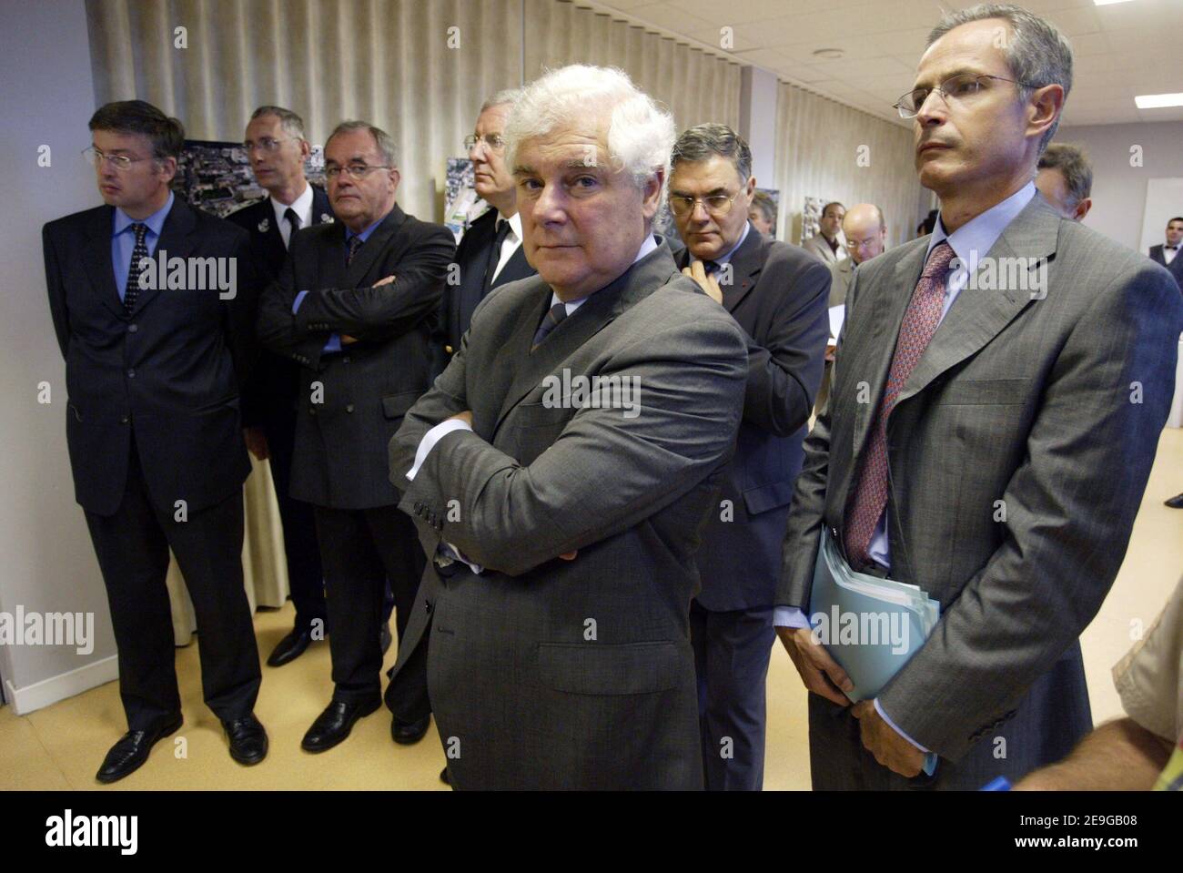 Justice Minister Pascal Clement visits the penitentiary center of ...