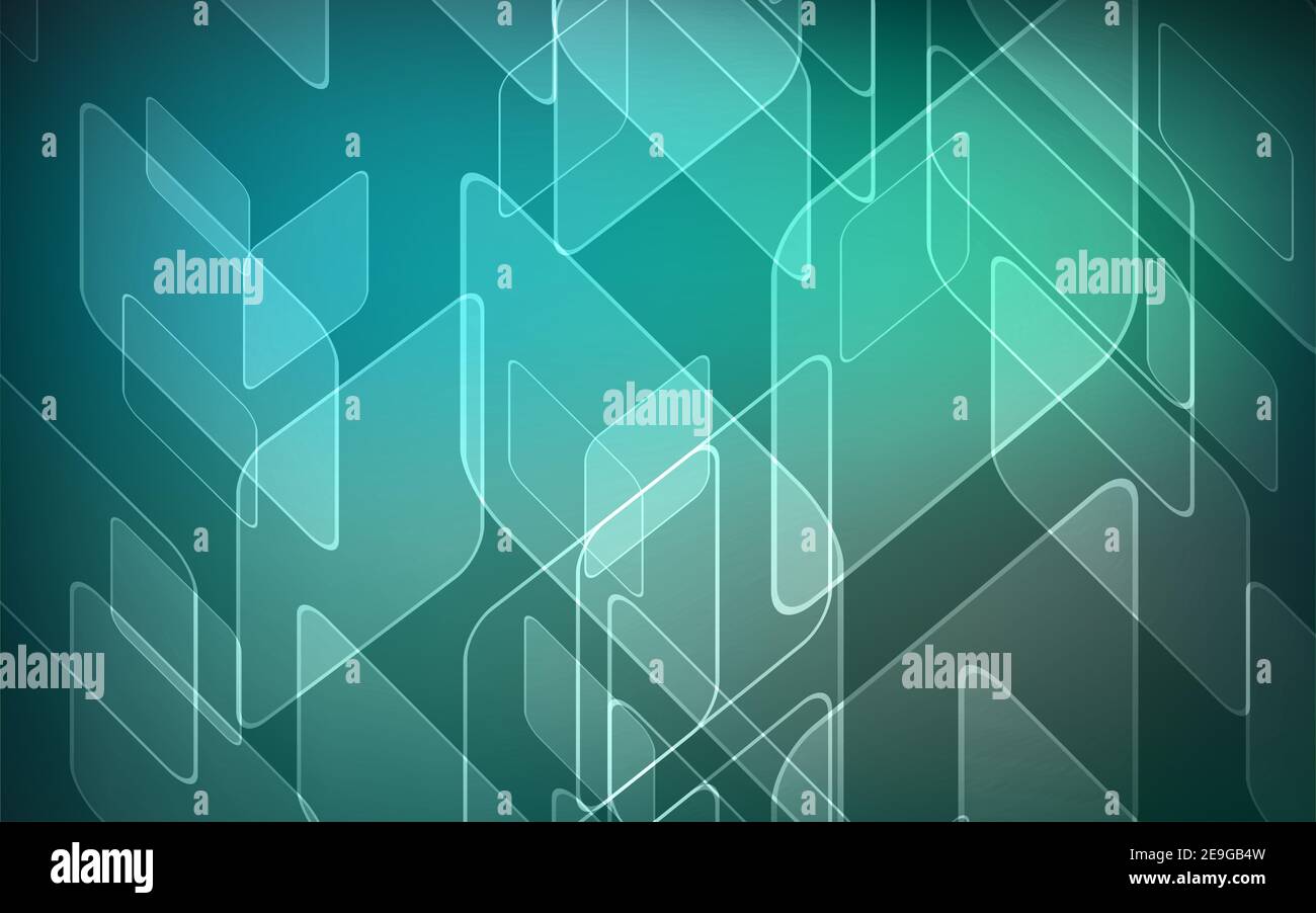 Abstract wide technology background with hexagons and gear wheels. Hi-tech circuit board ...