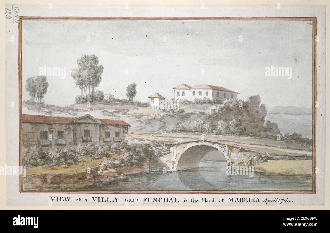 VIEW of a VILLA near FUNCHAL in the Island of MADEIRA. Author Gordon ...