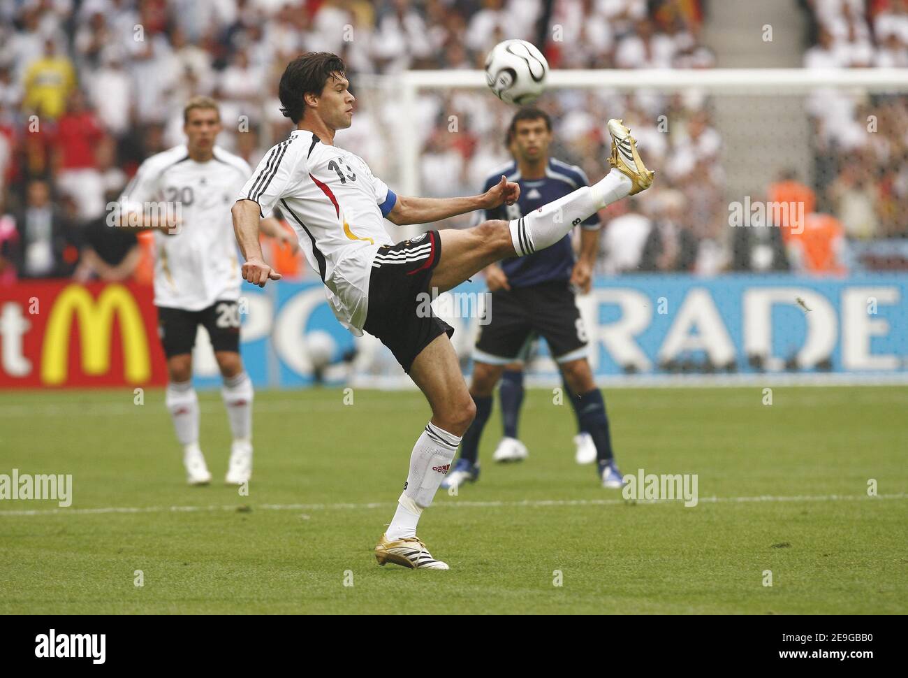 Germany's Michael Ballack during the FIFA World Cup 2006, quarter final ...