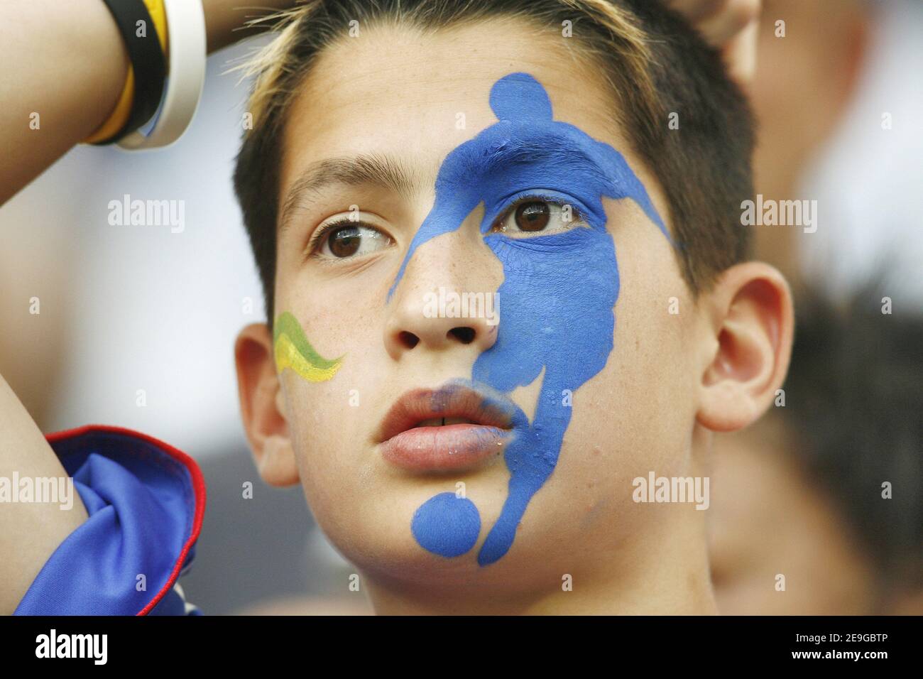 France's fan during the World Cup 2006, quater-final, Brazil vs France ...