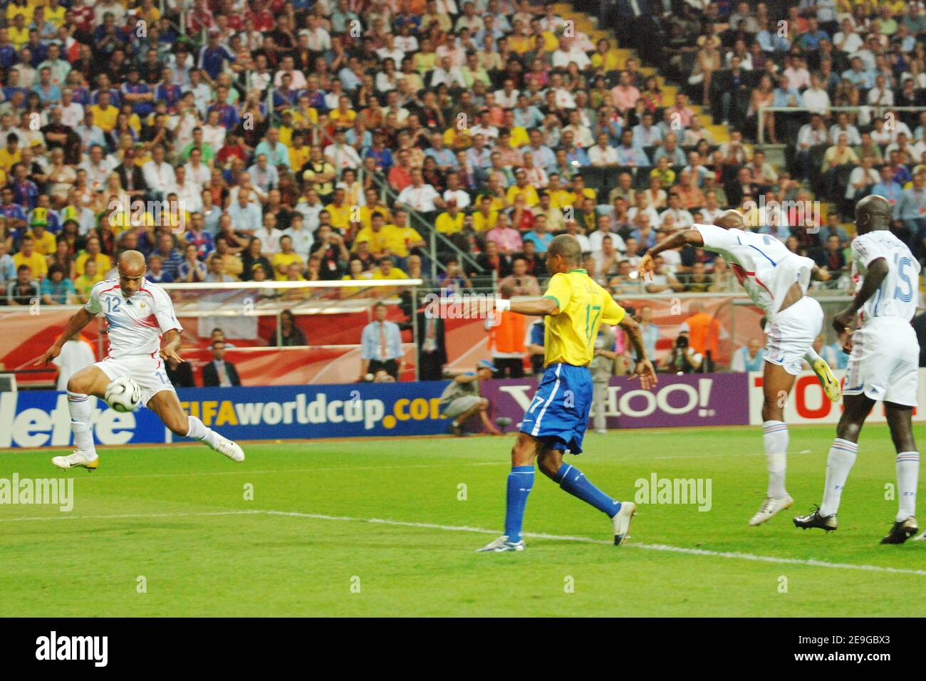 France's Thierry Henry shoots during the World Cup 2006, quater-final ...