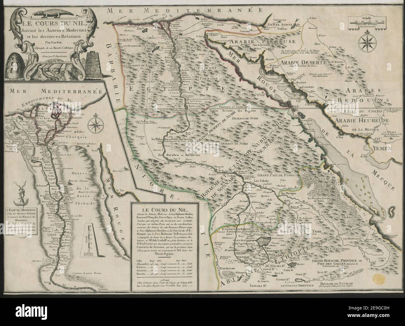 Nil map hi-res stock photography and images - Alamy
