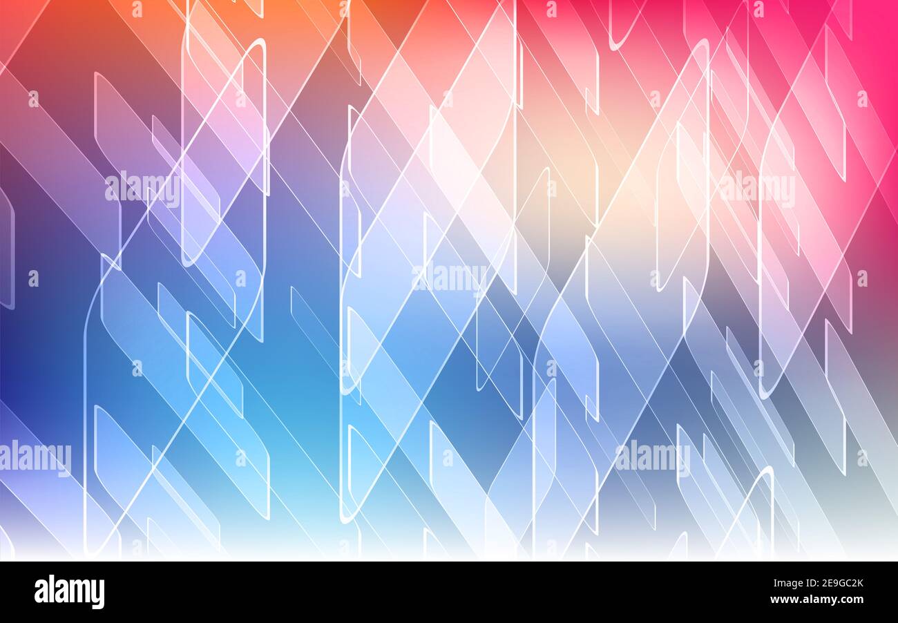 Abstract wide technology background with hexagons and gear wheels. Hi ...