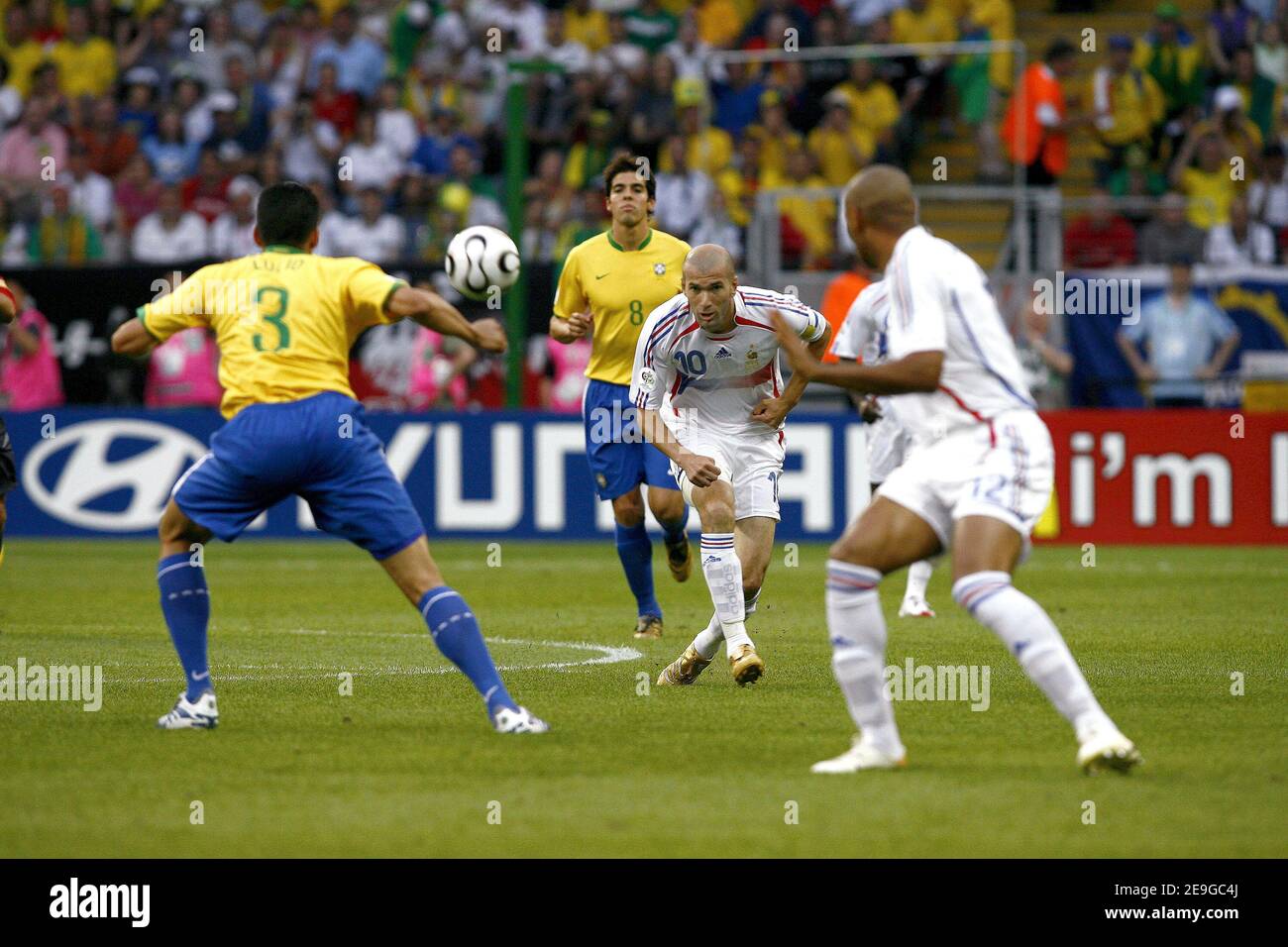 France's Zinedine Zidane in action during the World Cup 2006, quater ...