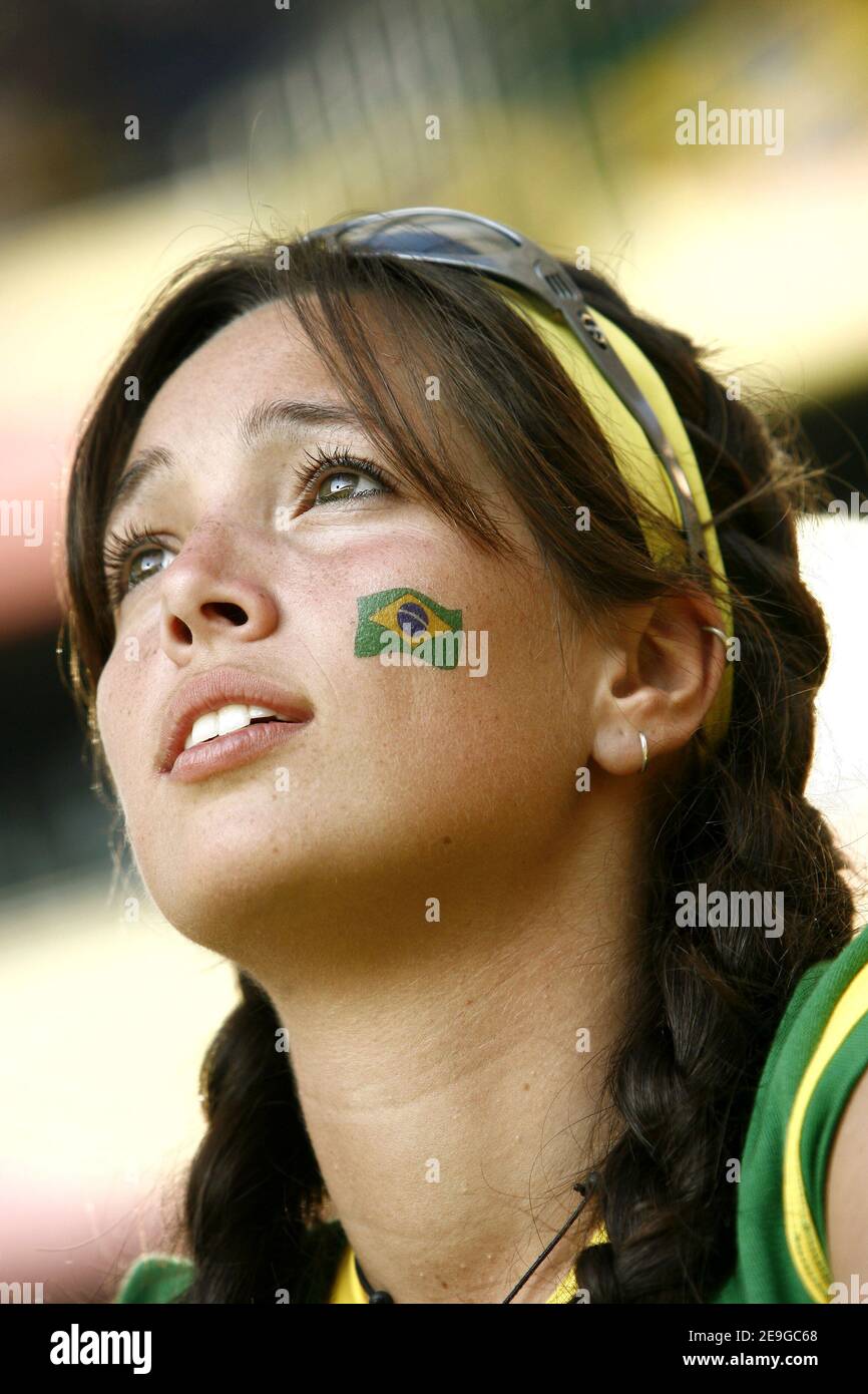 France's fan during the World Cup 2006, quater-final, Brazil vs France ...