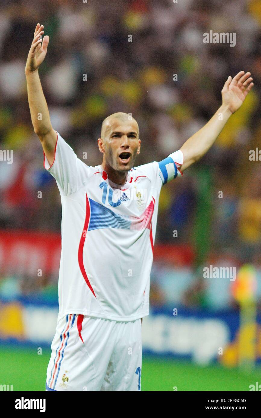 France's Zidane Zidane during the World Cup 2006, quater-final, Brazil ...