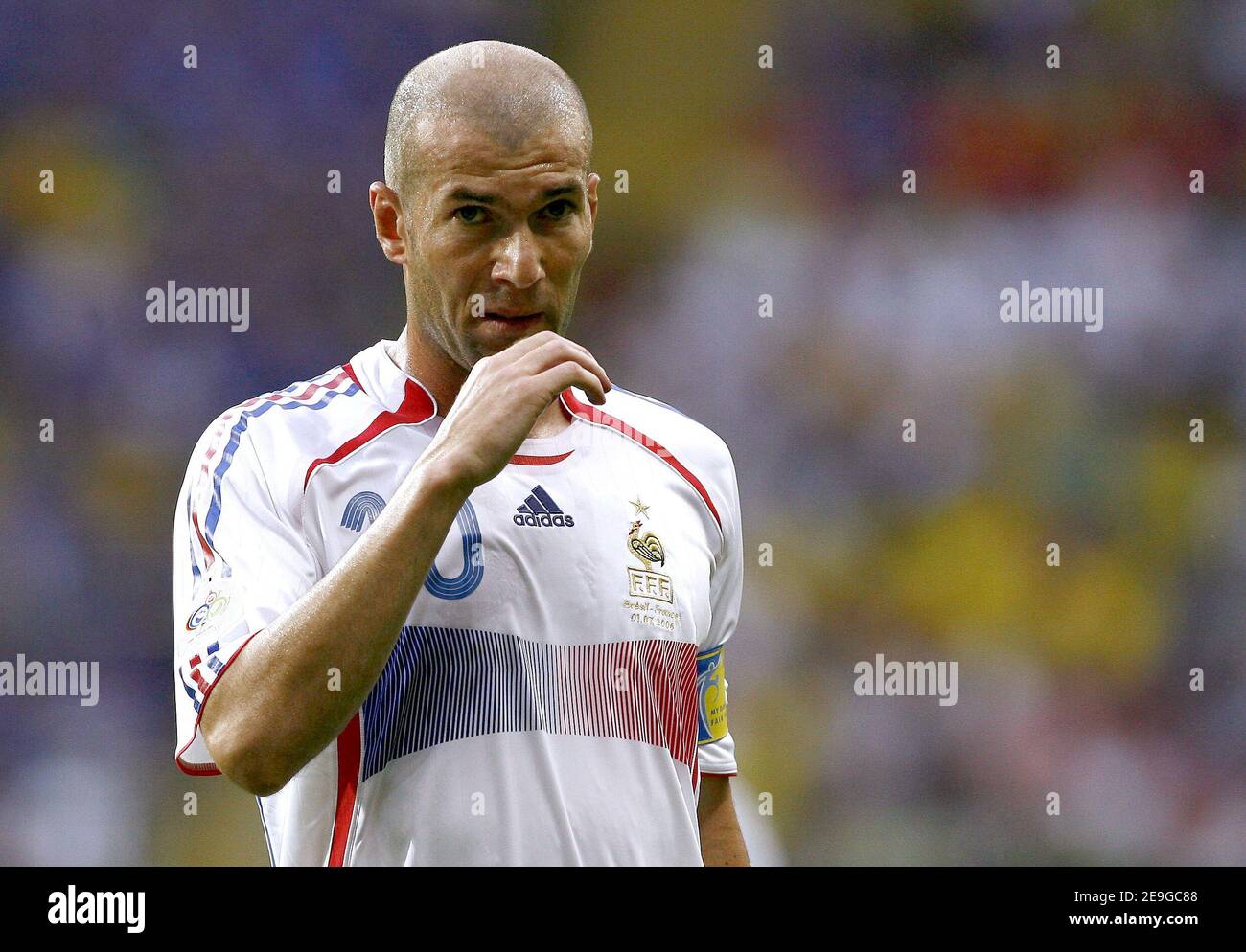 France's Zinedine Zidane during the World Cup 2006, quater-final ...