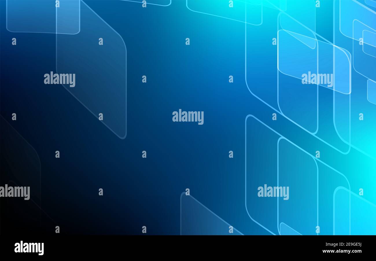 Abstract wide technology background with hexagons and gear wheels. Hi ...